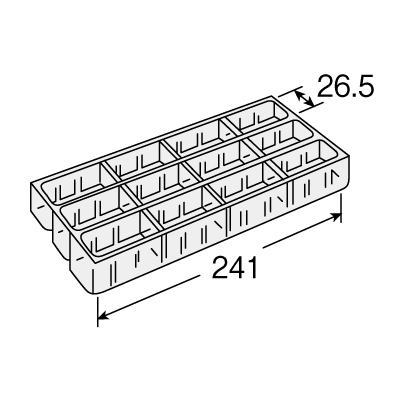 【内箱】 【仕切板】 品番 品名 最大仕切小間数 付属品 B-19 外箱 - - B-311 内箱A 12 仕切板A×5 B-312 内箱B 24 仕切板B×8 B-313 内箱C 36 仕切板C×9 品番 品名 入数 B-321 仕切板A...