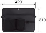 外形寸法：420(W)×310(H)mm 適応機種：B-80 　 ※フタ側ホック取付用 収納可能機種：B-600/606/640/660/670/675/730