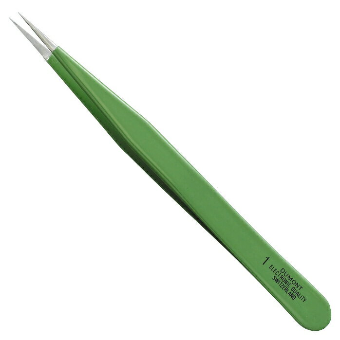 ★特長★ ・DUMOXEL(ノンマグ):耐腐食に優れている/95%磁気を帯びない ・強く鋭い先端 ・エポキシカバー付き ・エレクトロニクス用 ★仕様★ ・全長:120mm ・先端幅:0.20mm ・先端厚さ:0.12mm ・材質:DUMOX...