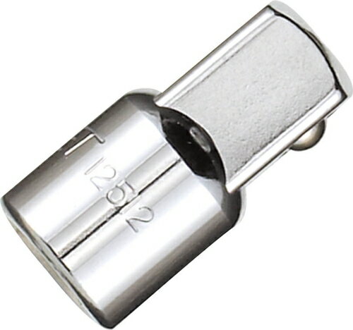 ・3/8"sqのラチェットハンドル等で1/2"sqのソケットを使用する際に ・サイズ:凹3/8sq×凸1/2sq