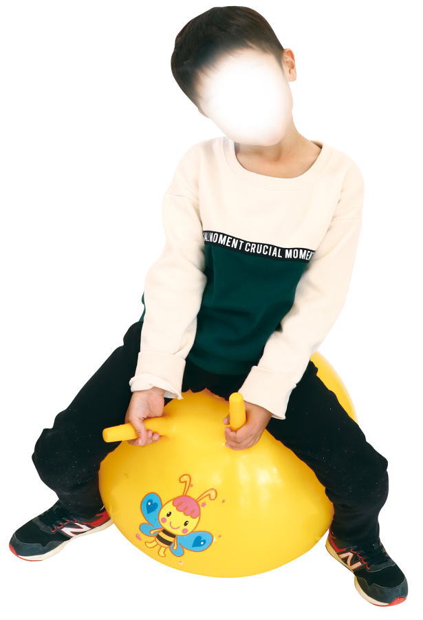 取っ手付きで乗りやすい バランス感覚と体感が鍛えられます。 サイズ：φ450mm 材質：PVC