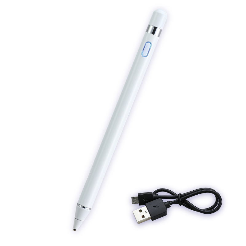 ペン先が細く書きやすい充電式のタッチペン 充電タイプ/USB　microB 充電時間/1.5時間 使用可能時間/約15時間 150×9.5mm