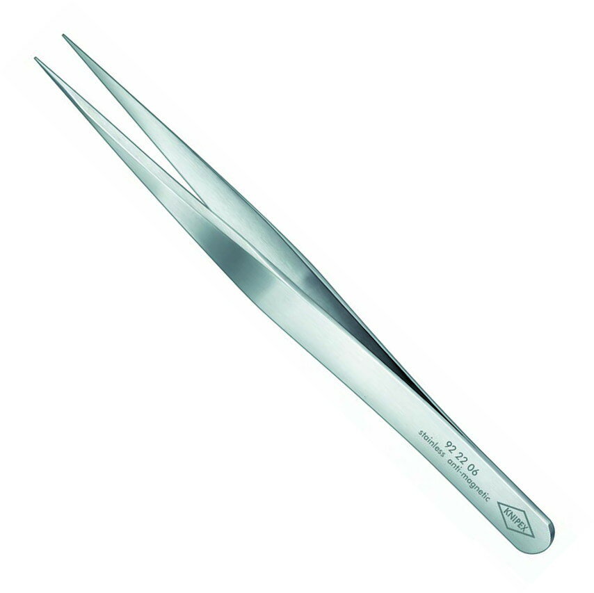 ●ボディーはつや消し磨き仕上げ。●部品をつかみやすい先端部。●材質は非磁性のステンレススチール。●ストレートタイプ●つかみ面はフラットで、部品に傷をつけません。●大変スリムな先端形状。●質量(g)：151882年にドイツに設立された会社で、...