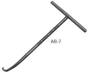 AB-7：ドラムブレーキのテンションスプリングの取外し ABX-35：ドラムブレーキのテンションスプリングの組付け 　 [AB-7] スプリングが外れにくい先端と、力の加えやすいT形ハンドルにより安全な作業ができます 　 [ABX-35] ...