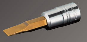 差込角　6.3mm(1/4") ◆TiN(チタン)コーティングにより耐摩耗性を向上しています 　 品番 D L 質量(g) NBT2M-06 12 47.5 26 20