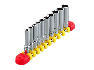 差込角　6.35mm(1/4") 　 セット内容　10点 ディープソケット(6角) 製品番号 S D1 D2 H L 質量(g) B2L-05 5 8.5 12 5 50 42 20 B2L-055 5.5 9 6 24 B2L-...