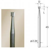leutor-c10 サイズ φ1.6×1.4 軸径 φ2.34 最高回転数 30,000 R.P.M 入り数 10 旧品番 -