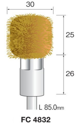 特徴 耐熱性、耐摩耗性、耐久性に優れた金属線材です 最高使用回転数:3,000rpm 適合機器 ボール盤、電気ドリル MINIMO推奨ハンドピース 使用可能:M21D