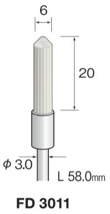 特徴 高密度なアルミナ繊維の切刃により、他に類を見ないブラッシングによるバリ取りが可能です 硬質から軟質素材まで幅広い加工素材にご使用いただけます 最高使用回転数:12,000rpm 粒度:600 適合機器 ボール盤、電気ドリル スピンドル...