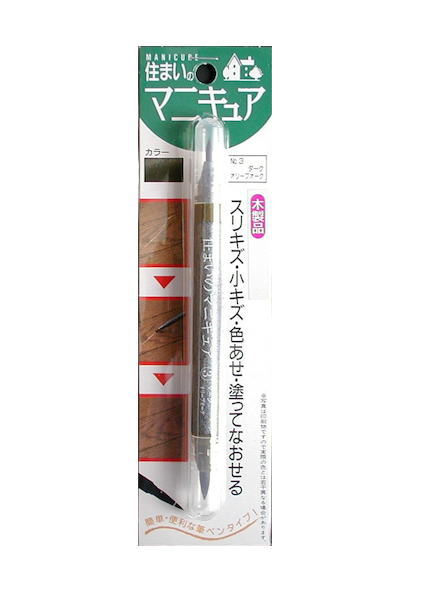 ・フローリングや木製品の補修に ・擦り傷にワンタッチ補修出来ます ・サイズ：幅45mm×長さ170mm×高さ12mm