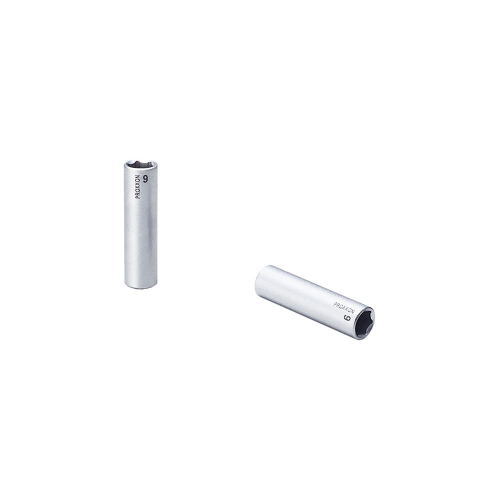 ■差込角・・・1/4"(6.35mm) ■ロングタイプソケット耐摩耗と強度を兼ね備えた特殊鋼クロムバナジウム鋼(CrV)を使用 全てのアイテムにレーザーマーキングで見やすく刻印