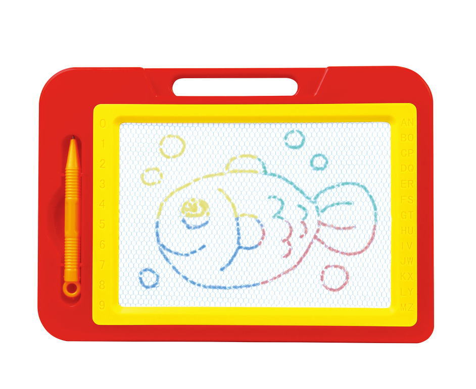 1本のペンでカラフルな絵がかけるおえかきボード! ※絵を消すレバーは裏面にあります。 ※色の指定はできません。色取り混ぜ サイズ：247×173×30mm