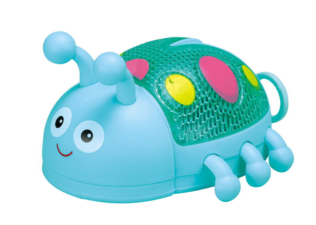 ぴかぴか光ってダッシュするてんとうむし! 100×90×55mm