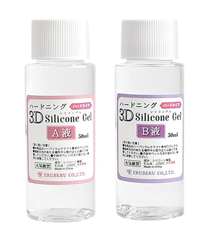 固まるハーバリウム シリコンオイルと同様の高い透明度 A液、B液を混ぜることにより硬化するゲルです シリコンオイルと同様の高い透明度があり、固まるので容器からこぼれる心配がありません ガラス容器などにオイルを注ぐ一般的なハーバリウムでは表現...