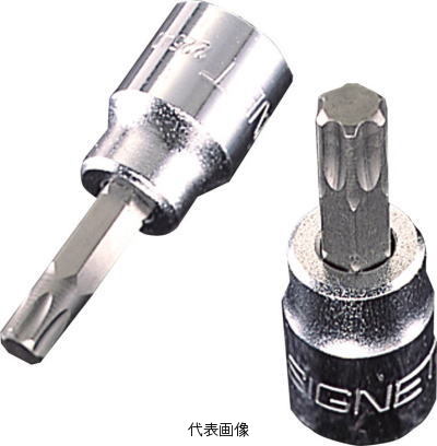 ★特長★ ・ヘクスローブネジ用T型トルクスビットソケット ・差込角:3/8"(9.5mm) ★仕様★ ・サイズ:T40 ・先端部外径:6.65mm ・対応ねじサイズ:M7/M8 ・全長(L1):49mm ・軸長(L2):23mm ・外径(D...