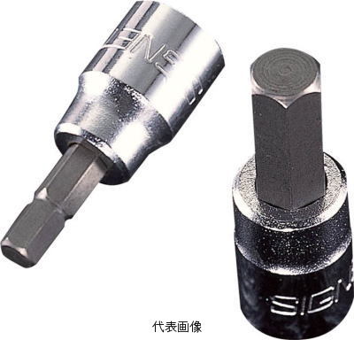 ★特長★ ・六角キャップスクリュー用のビットソケット ・差込角:3/8"(9.5mm) ★仕様★ ・サイズ:8.0mm ・全長(L1):49mm ・軸径(L2):23mm ・外径(D):17.5mm ・質量:39.6g