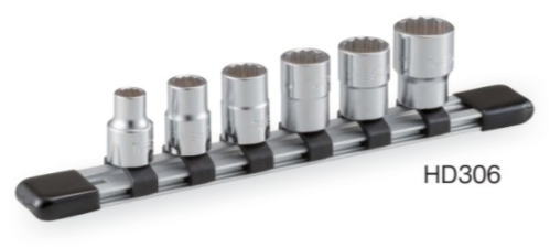 差込角　9.5mm(3/8") セット内容　全6点 ソケット(12角) 品番 二面幅寸法 S　(mm) 寸法(mm) 質量(g) D1 D2 L1 L d 3D-08 8 11.7 17 6 26 7 20 3D-10 10 14...