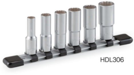 差込角　9.5mm(3/8") セット内容　全6点 ソケット(12角) 品番 二面幅寸法 S　(mm) 寸法(mm) 質量(g) D1 D2 L1 L d 3D-08L 8 11.7 17 6 54 7 35 3D-10L 10 ...