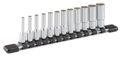 インチサイズ 　 差込角　6.35mm(1/4") 　 セット内容　全12点 ディープソケット (6角) 製品番号 二面幅寸法 (inch) 寸法(mm) 質量(g) S D1 D2 L1 L d 2SB-04L 1/8 5.4 ...