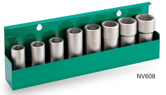 6角部ストロングドライブ 　 差込角　19.0mm(3/4") 　 製品番号 二面幅寸法 (mm) 寸法(mm) 質量(g) S D1 D2 L1 L d 6NV-19L 19 29 38 14 85 16 362 6NV-21L...