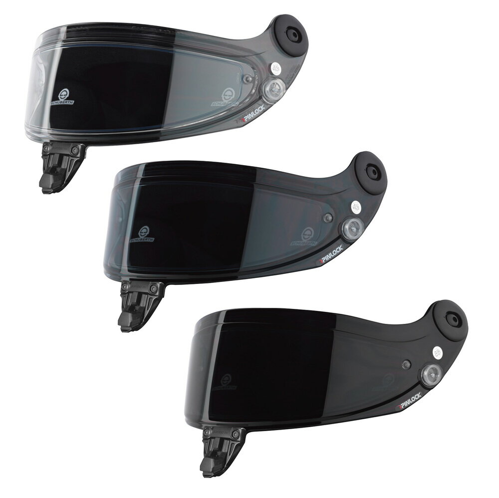 注意 SDLシステム専用（新型オープナーシステム） SCHUBERTH OPTION PART オプションパーツ Pinlock 曇り止め付き 適合：SCHUBERTH SP1 Carbon EVO / SK1 Carbon EVO / S...