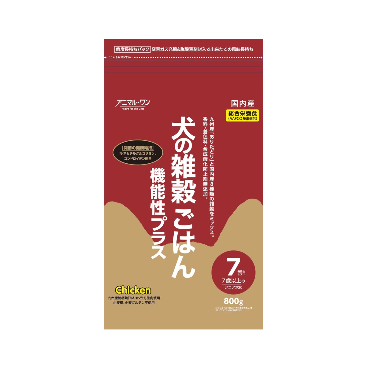 【商品特徴】ロングセラー商品「犬の雑穀ごはん」に、健康維持を配慮した機能性成分を配合しました。 ＼コンドロイチン、グルコサミン配合／ 九州産の「ありたどり」と国内産8種類の雑穀をミックス。 関節の健康維持のためにコンドロイチンとN-アセチル...