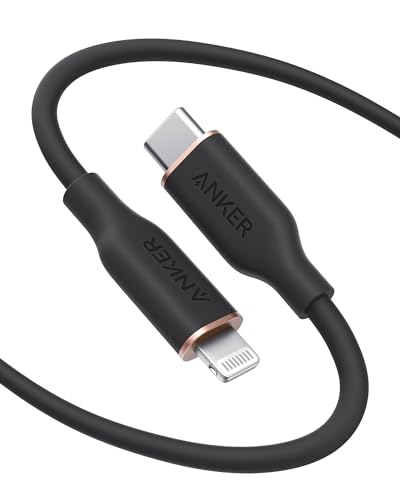 商品名Anker PowerLine lll Flow USB-C &amp; ライトニング ケーブル MFi認証 Anker絡まないケーブル USB PD対応 シリコン素材採用 iPhone 14 / 14 Plus / 14 Pro /...