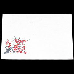 抗菌雲流和紙に季節のうつろいを四季の絵柄で表現した、趣のある懐石まっとです。メーカー；アーテックサイズ；390×264mm時期（目安）；2〜3月