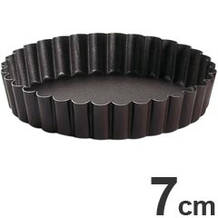 製菓用品　TARTELETTE RONDE CANNELEEメーカー；GOBEL（ゴーベル）サイズ；内径70（底径60）×深さ10mm材質；スチール（フッ素樹脂加工）