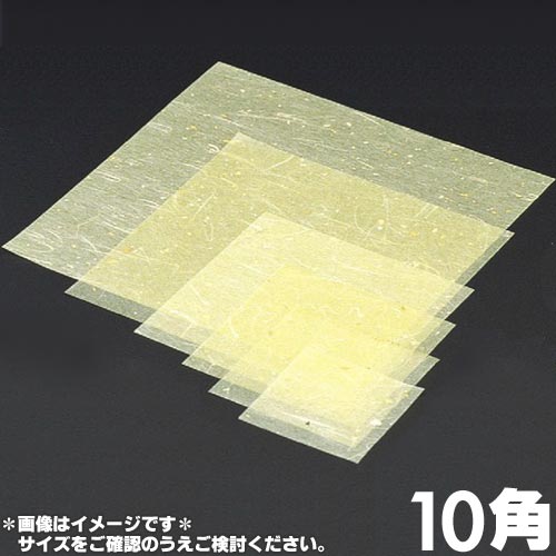 業務用　料理用　演出用品　敷紙メーカーマイン商品外寸(mm)縦100×横100その他表面のラミネート加工面に料理を盛り付けてください。材質・原材料紙、OPPフィルム