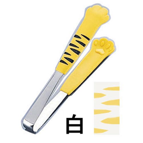 【CC】キッチン>調理ツール>トング耐熱性の高い、可愛い猫の手トングメーカー田辺金具カラー・味・種類白商品外寸(mm)全長180その他耐熱温度：220度◆ホットプレートや鍋が傷つきにくい。女性やお子様でも使いやすい持ち柄。材質・原材料【樹脂...