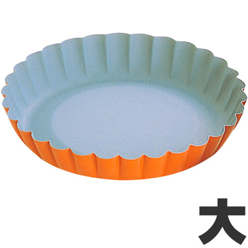【CC】キッチン>お菓子・パン作り>ケーキ型内面フッ素樹脂加工のタルトレット焼型メーカー霜鳥製作所その他内寸：上径110(下径95)×高さ16mm、耐熱温度：260度材質・原材料アルスター鋼板（内面：フッ素樹脂加工、外面：シリコン樹脂加工）...
