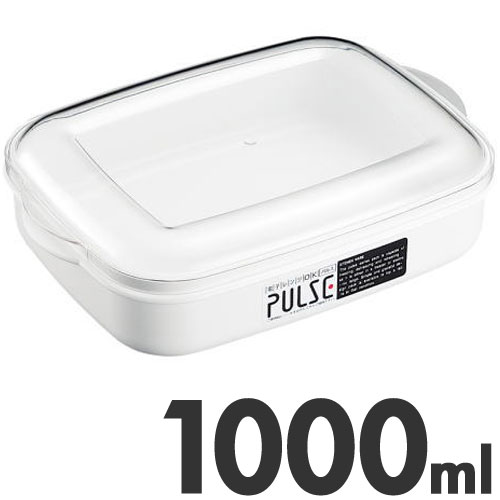 【CC】キッチン>保存・密閉容器>プラスチック製保存・密閉容器ラップがいらない電子レンジ容器メーカーエンテックカラー・味・種類ホワイト商品外寸(mm)201×147×高さ64その他容量：1000ml、耐熱温度：-30〜150度（電子レンジ可...
