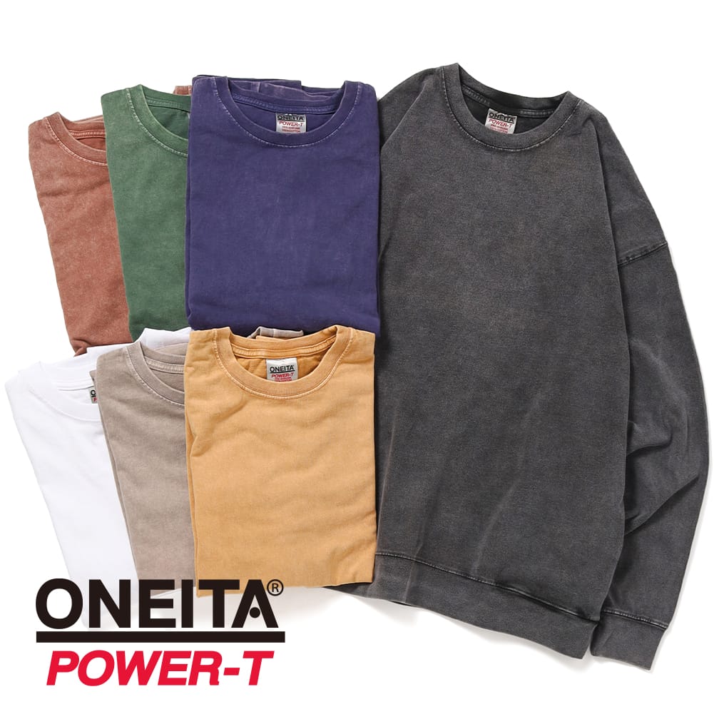 ONEITA（オニータ）CHEMICAL POT L/S TEE（ケミカル ポケット ロングスリーブティー）ケミカルウォッシュ ウォッシュ加工 ヴィンテージ加工 Tシャツ ロンT メンズ 懐かしくも、今の時代には新鮮。 ONEITA（オニー...