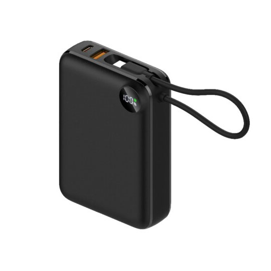 モバイルバッテリー ケーブル一体型 20000mAh 大容量20,000mAh 急速充電対応（最大22.5W） 3台同時充電可能 コンパクト＆軽量設計（約311g） 仕様 バッテリー　リチウムポリマー電池 容量20,000mAh 入力（Ty...