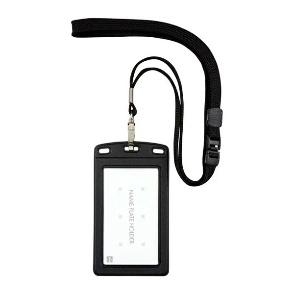 【ストラップ色】黒 【ストラップ種類】ループクリップ 金属フック式 【ストラップ寸法】長さ90cm×幅10mm 【ケース色】黒 【ケース種類】ソフトタイプ レザー調 タテ名刺サイズ 2ポケット 【ケース寸法(外寸)】幅67×高さ119mm ...