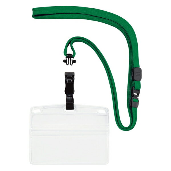 【ストラップ色】緑 【ストラップ種類】ループクリップ 脱着式 【ストラップ寸法】長さ90cm×幅10mm 【ケース種類】ソフトタイプ ヨコ名刺サイズ チャック付 【ケース寸法(外寸)】幅103×高さ79mm 【中紙寸法(内寸)】幅90×高さ...