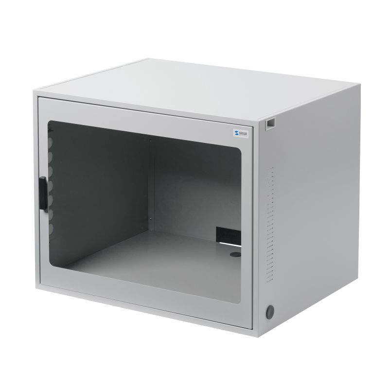 【出荷形態】組立出荷 【梱包】1個口(765×615×620mm・約24.5kg) 【材質】本体/スチール(エポポリ樹脂粉体塗装) 　　　　扉窓/アクリル板 【マンセル値】N7.5 【総耐荷重】100kg 【製品寸法】幅700×奥行550×...