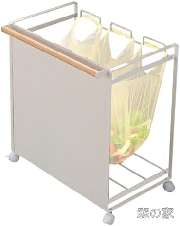 商品の特徴・商品情報：ゴミ袋スタンドのサイズは50x34.5x54.5cm（長さx幅x高さ）、重量は5.5kgです。・ゴミ分別：このゴミ袋スタンドは、3つのゴミ袋を同時に掛けることができ、簡単に分別ゴミ箱として使用できます。スペースを取らず...