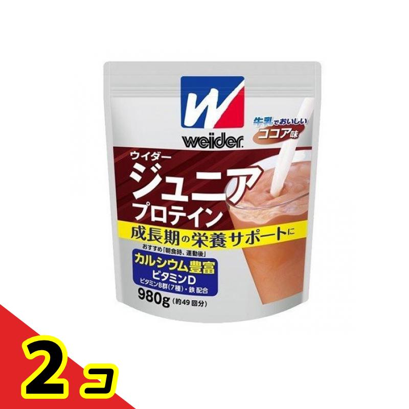 【商品名】 ウイダー ジュニアプロテイン ココア味 【このような場合に】 成長期の栄養サポートに。 【製造販売会社】 森永製菓（morinaga） 【ご使用について】 (1)200mLの水、牛乳などに付属スプーン2杯(約20g)を溶かし、す...