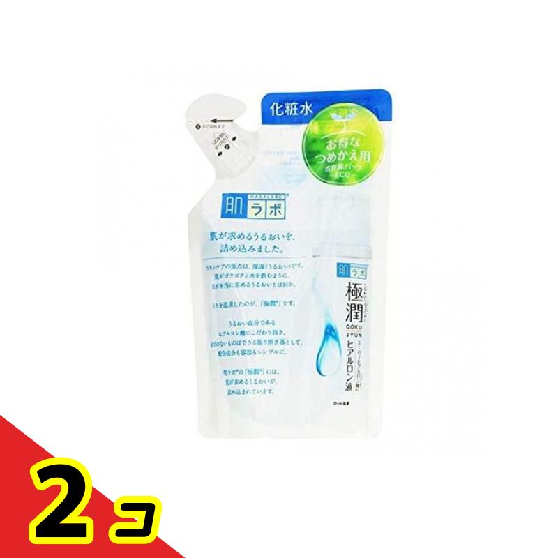 【商品名】 肌ラボ 極潤 ヒアルロン液 【製造販売会社】 ロート製薬（ROHTO） 【ご使用について】 (1)手のひらに適量（500円玉くらいの大きさを目安に）の極潤化粧水をとり、手のぬくもりを用いて、なじませます。 (2)手のひらで顔を包...
