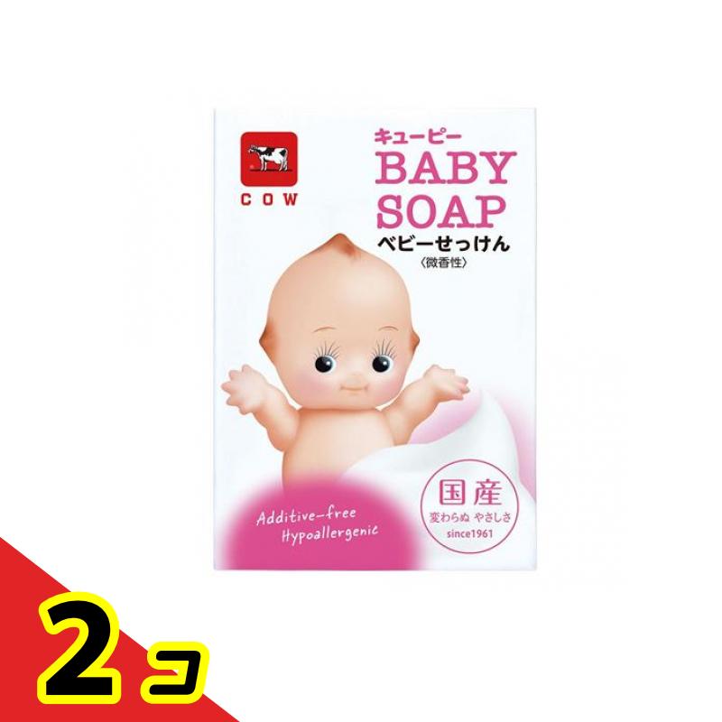 【商品名】 キューピー べビーせっけん 【このような場合に】 赤ちゃんのお肌は、マイルドな石けんでていねいに洗い、いつもきれいに保ってあげることがたいせつです。 【製造販売会社】 牛乳石鹸共進社（COW） 【ご使用について】 ・適量をスポン...