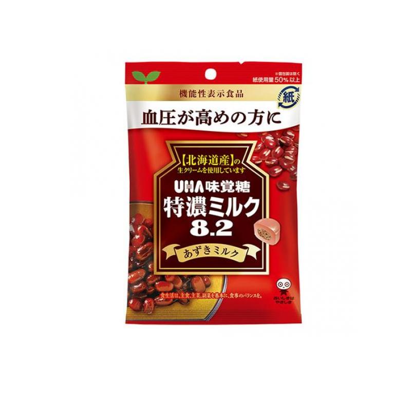 【商品名】 UHA味覚糖 特濃ミルク8.2 あずきミルク GABA配合 【このような場合に】 ●機能性表示食品 ●届出番号：B83 ●届出表示：本品にはGABAが含まれます。GABAは血圧が高めの方の血圧を正常に維持するのを助けることが報告...