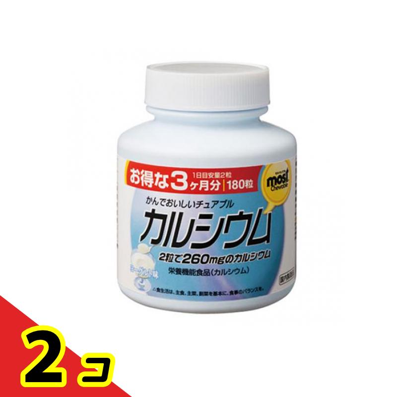 【商品名】 MOSTチュアブル カルシウム 【このような場合に】 毎日の健康に 【製造販売会社】 オリヒロ（ORIHIRO） 【ご使用について】 1日に2粒を目安 【原材料】 麦芽糖、乳糖、ぶどう糖、ドロマイト、カゼインホスホペプチド（乳成...