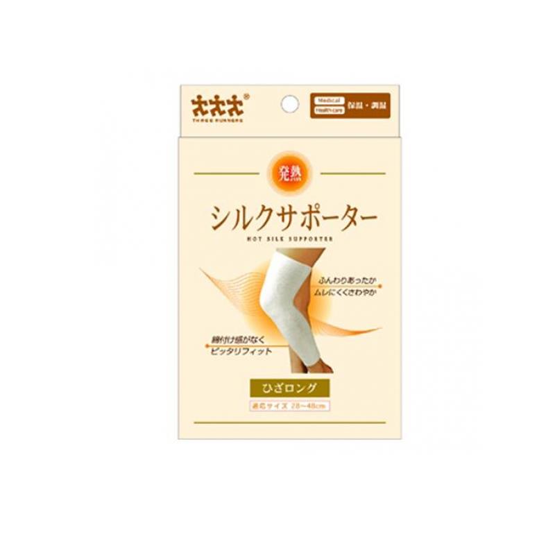 【商品名】 スリーランナー 発熱・シルクサポーター ひざ用 ロングタイプ 【製造販売会社】 スリーランナー（THREE RUNNERS） 【素材】 絹、アクリル、ナイロン、ポリエステル、毛、ポリウレタン 製品の特徴 ●身体から出る湿気や汗を...