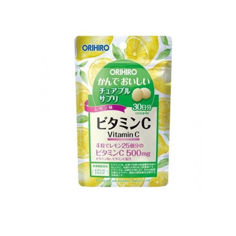 【商品名】 オリヒロ(ORIHIRO)かんでおいしいチュアブルサプリ ビタミンC 【製造販売会社】 オリヒロ（ORIHIRO） 【ご使用について】 ●1日4粒を目安に、必ずかんでお召し上がりください。●初めてご利用いただくお客様は少量からお...