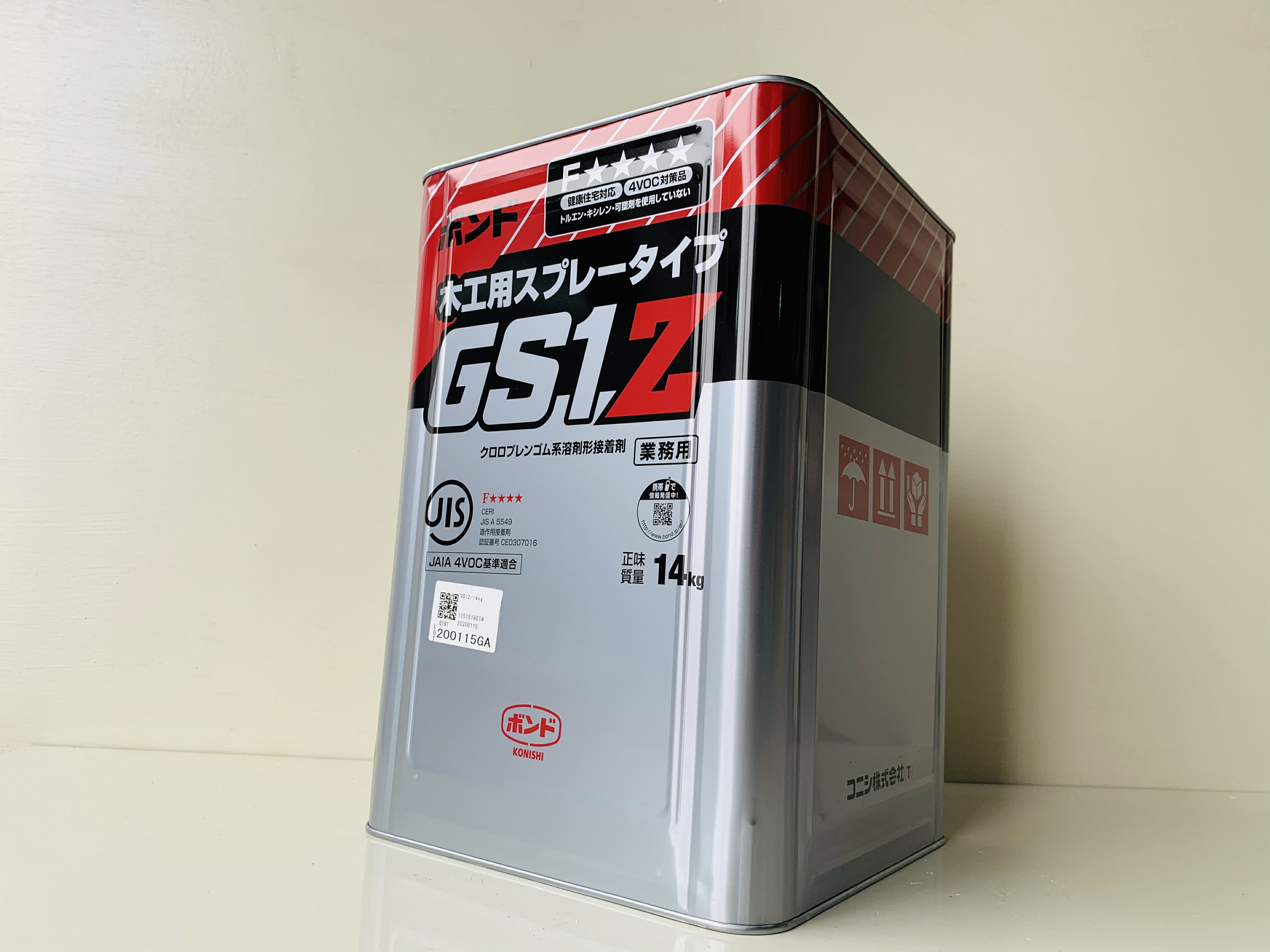 【楽天市場】[送料無料]コニシ GS1Z 14K ボンド 14kg 業務用 接着剤 コニシボンド 木部用 ゴム系接着剤 木工用ボンド 木工 エアスプレー用 スプレー用 接着 合板 木材 ...