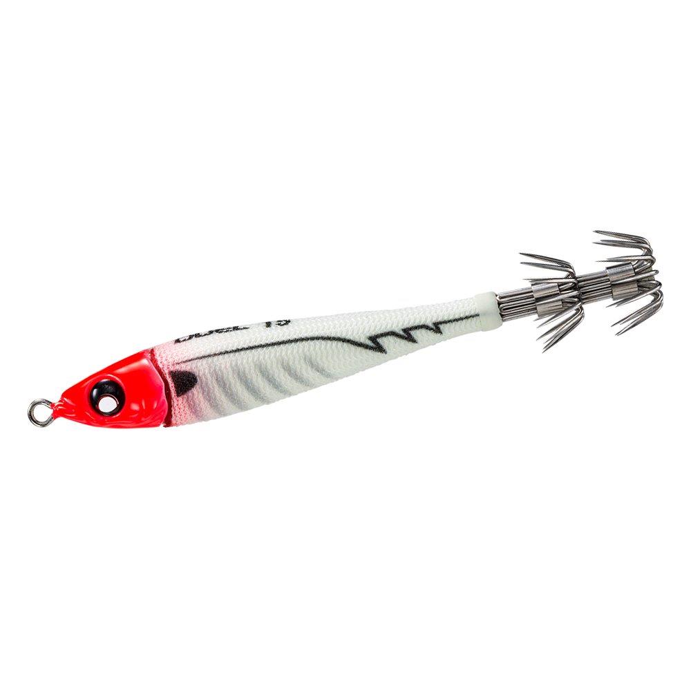 主な対応魚種:ツツイカ使用可能な釣法:イカ釣りエギング重量:75g / サイズ:20号カラー:リアル夜光レッドヘッド RLRHダイレクトアイフラッシュアイ:フラッシングアピールする。14本×2段の段差フック:ツツイカの細い足も確実に掛ける。...