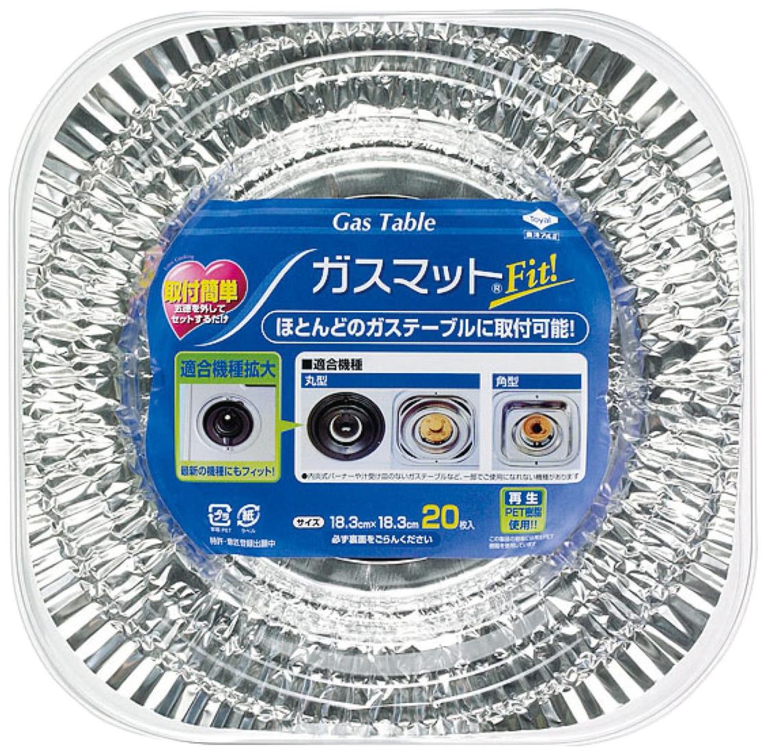 サイズ:約縦18.3×横18.3cm本体重量:約34g材質:アルミニウムはく原産国:日本入数:20枚入説明 ●取付簡単 五徳を外してセットするだけ。●ガステーブルの汁受け皿を汚れから守ります。●丸型・角型・最新の機種、ほとんどのガステーブル...