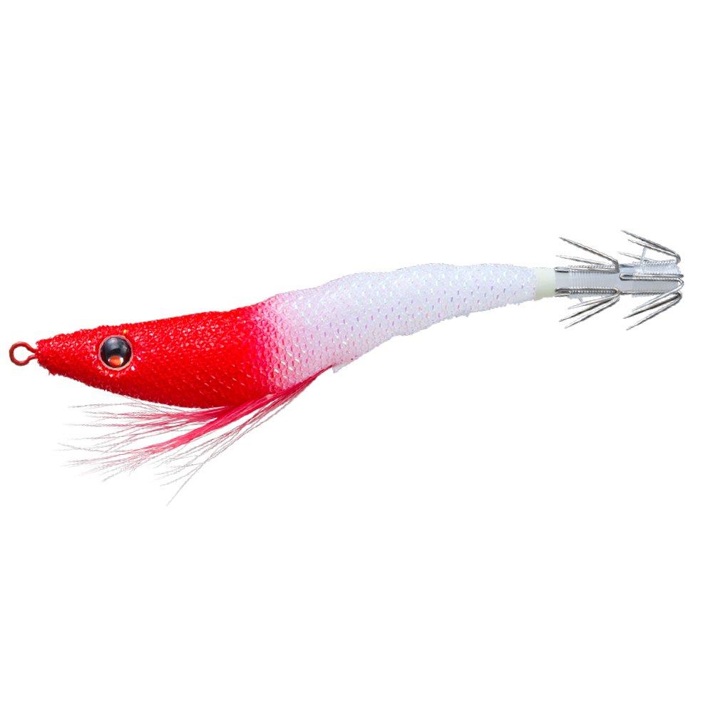 スタイル：95mm◆商品名：DUEL(デュエル) スッテ EZ-SLIM 布巻 95mm 重量:6g A1627-WHRH-ホワイトレッドヘッド イカメタル ドロッパーサイズ:95mm6gローリングシャフトPatentリアルでスリムなシュリ...